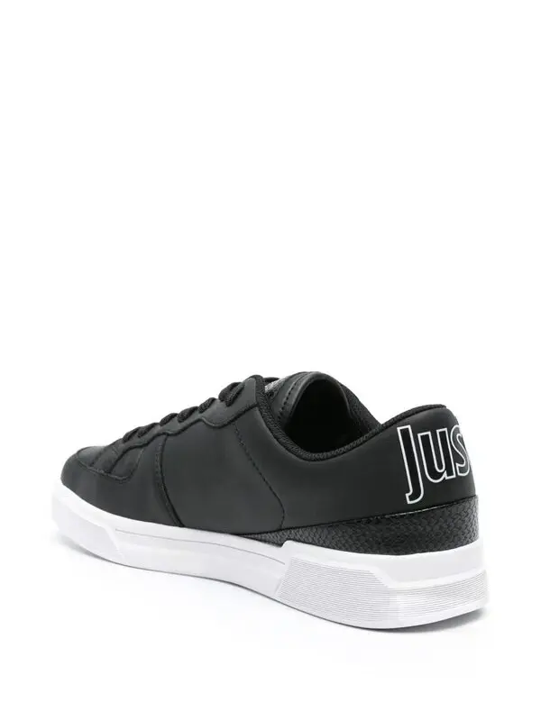 Just Cavalli Logo-patch Leather Sneakers