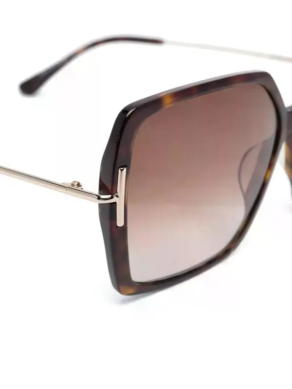 TOM FORD Oversized Square-frame Sunglasses - Brown