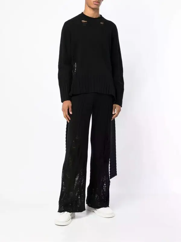 DION LEE Distressed Finish Knitted Jumper