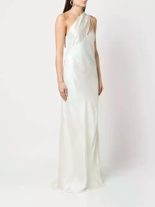 Michelle Mason Drape-panel Silk Gown
