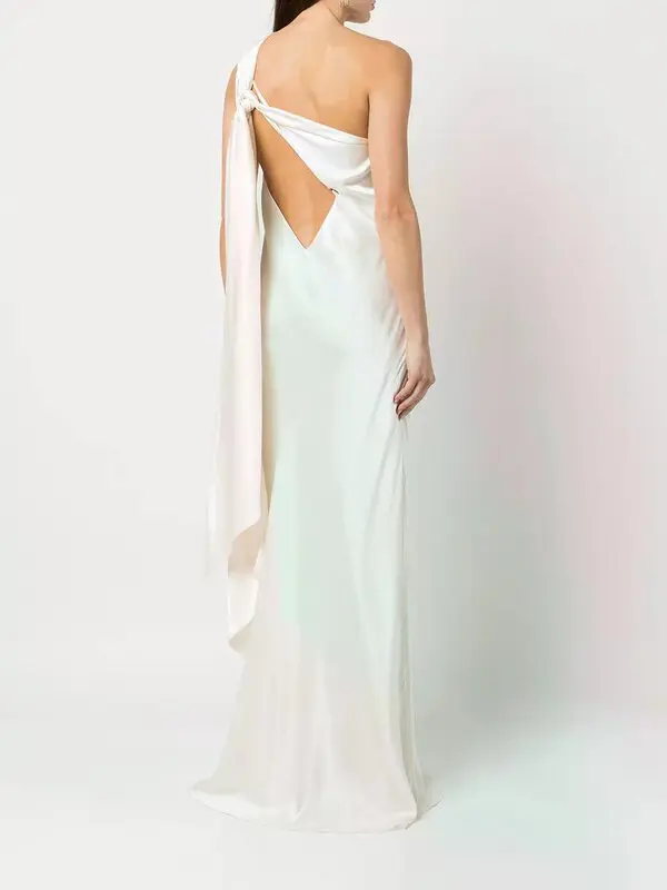Michelle Mason Drape-panel Silk Gown