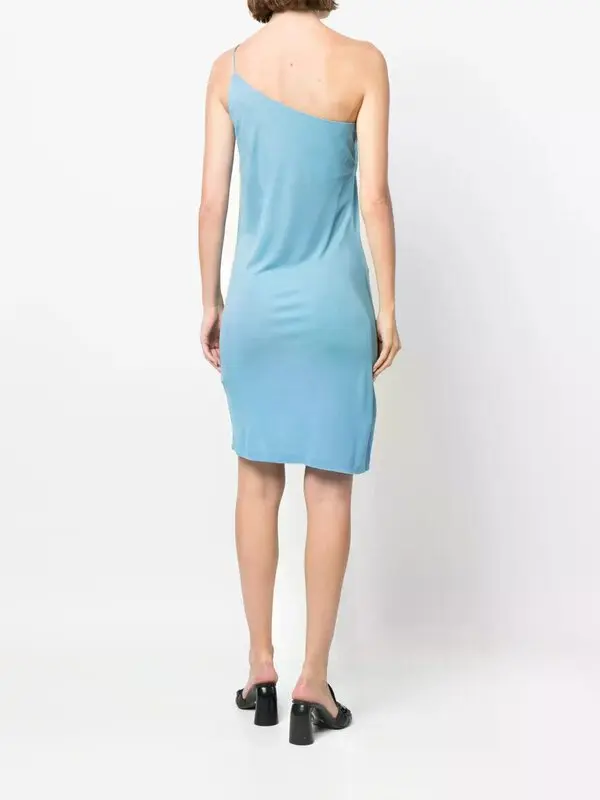 Dsquared2 One-shoulder Jersey-knit Dress - Blue