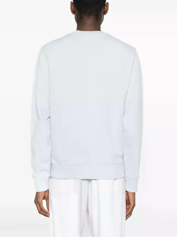 Maison Kitsuné Fox Head-patch Sweatshirt - Blue