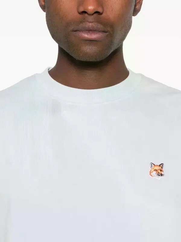 Maison Kitsuné Fox Head-patch Sweatshirt - Blue