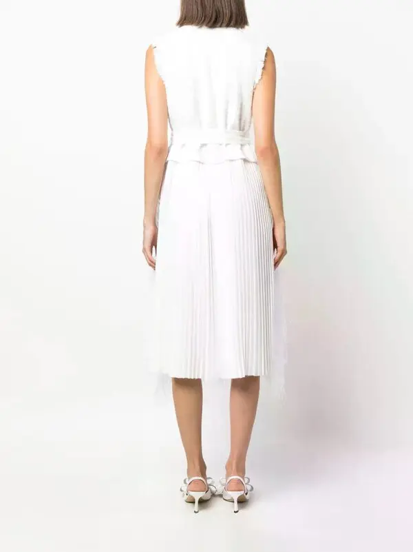 Huishan Zhang Feather-trim Tweed Dress