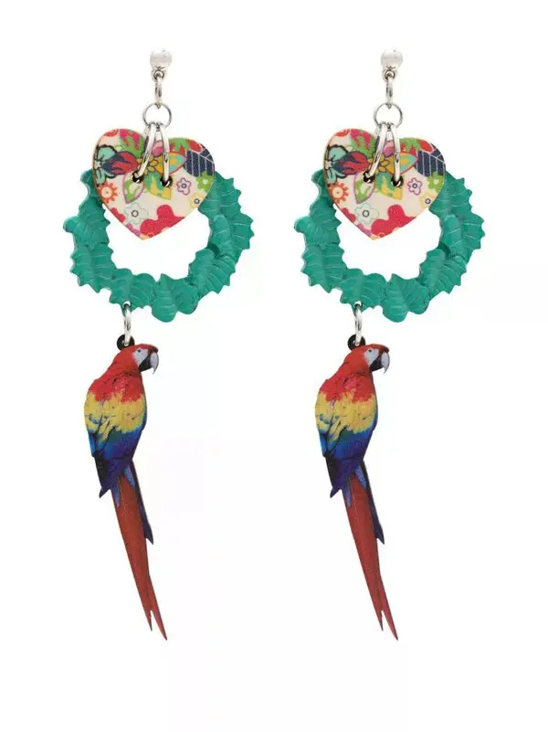 AMIR SLAMA Bird-charm Drop Earrings