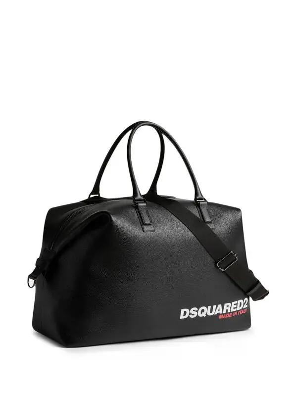 Dsquared2 Grained Tote Bag With Logo Print