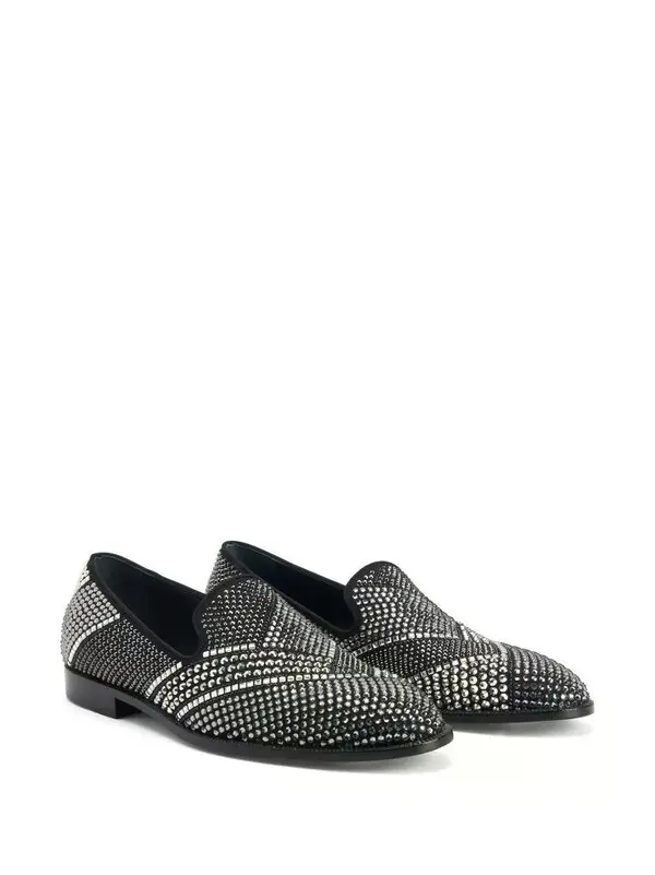 GIUSEPPE ZANOTTI Raimond Crystal-embellished Loafers