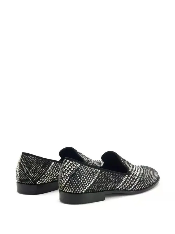 GIUSEPPE ZANOTTI Raimond Crystal-embellished Loafers