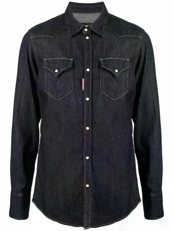 Dsquared2 Dark-wash Denim Shirt