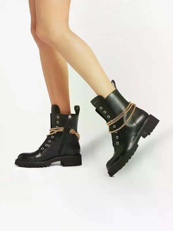 GIUSEPPE ZANOTTI Alexa Chain-detail Boots