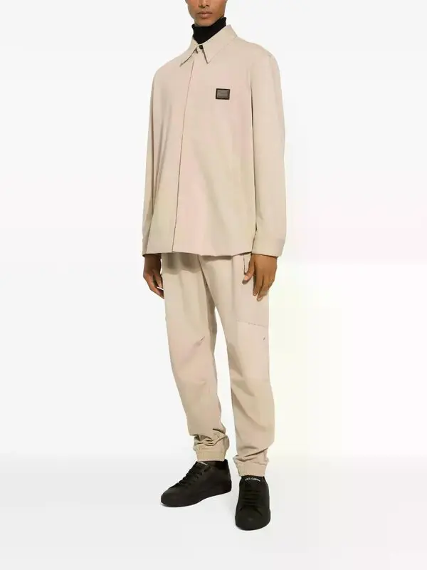 Dolce & Gabbana Logo-appliqué Shirt Jacket