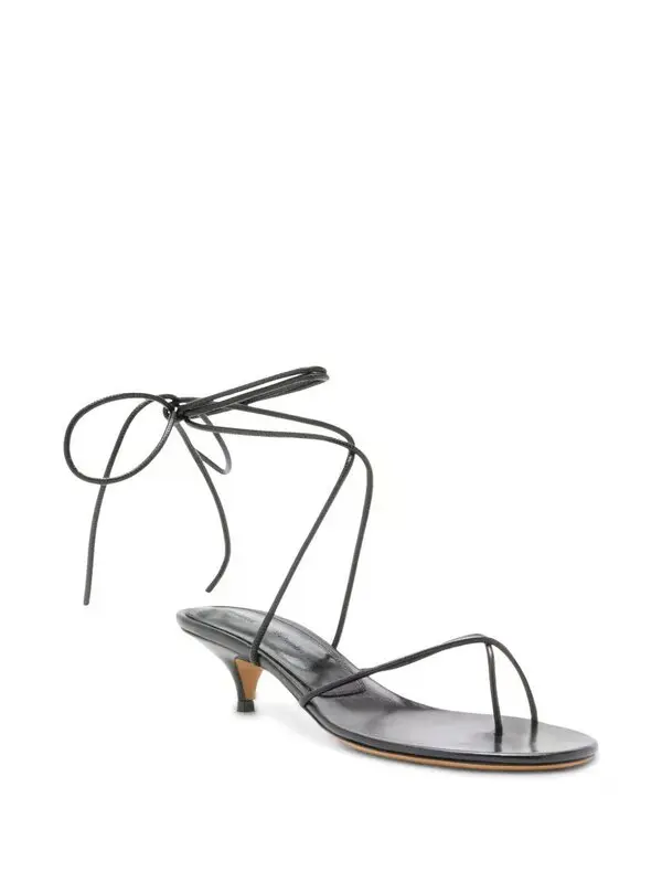 Proenza Schouler Slash Leather Sandals - Black