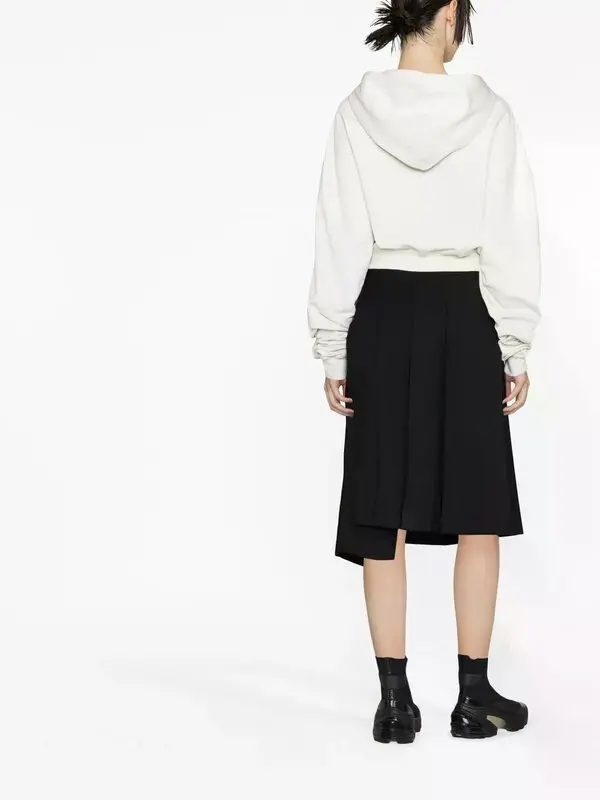 Off-White Logo-print Cropped Hoodie