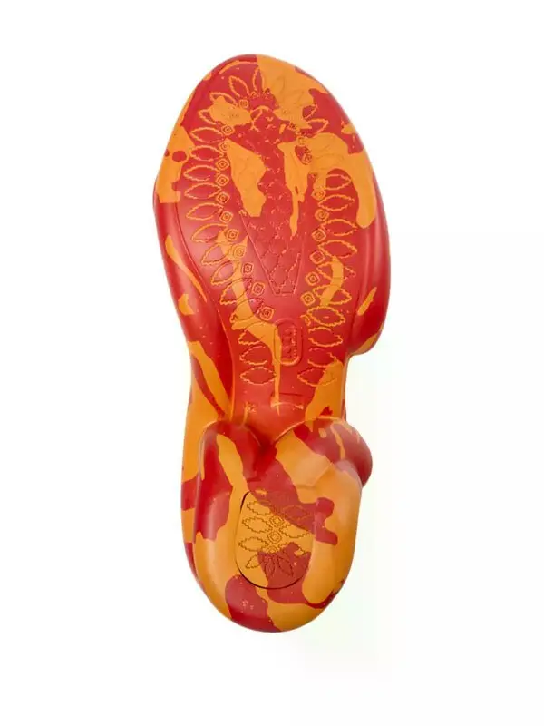 Camper Kobarah Slingback Heeled Sandals - Orange
