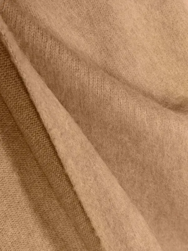 PAURA Ribbed-edge Virgin Wool Scarf