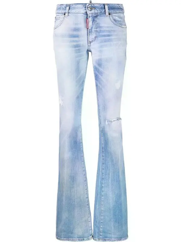 Dsquared2 Distressed Flared Jeans