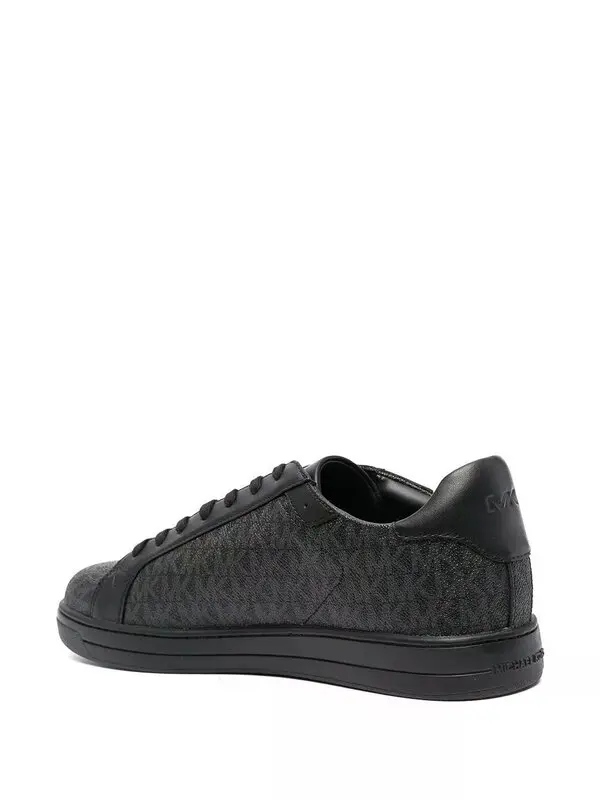 Michael Kors Monogram Print Sneakers - Black
