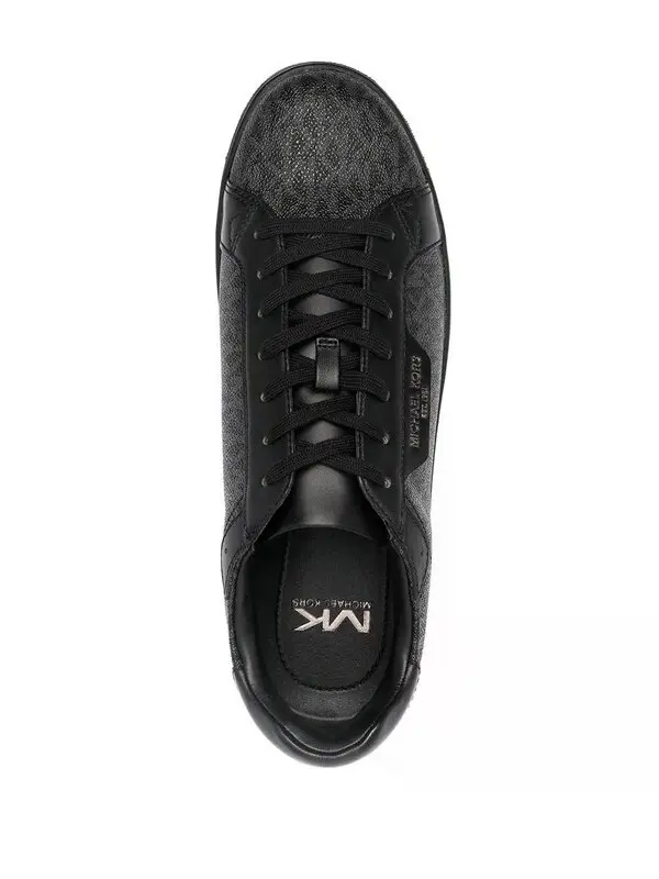 Michael Kors Monogram Print Sneakers - Black