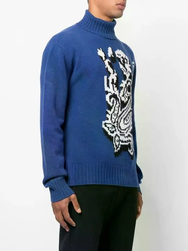Etro Paisley-knit Roll-neck Jumper