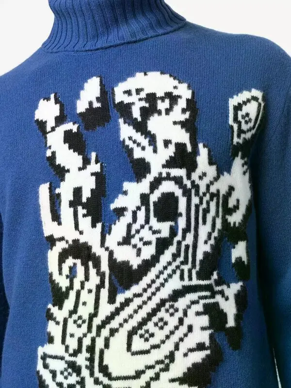 Etro Paisley-knit Roll-neck Jumper