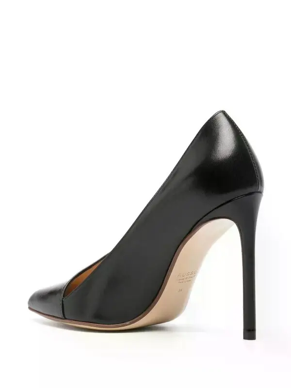 FRANCESCO RUSSO 105mm Asymmetric Leather Pumps