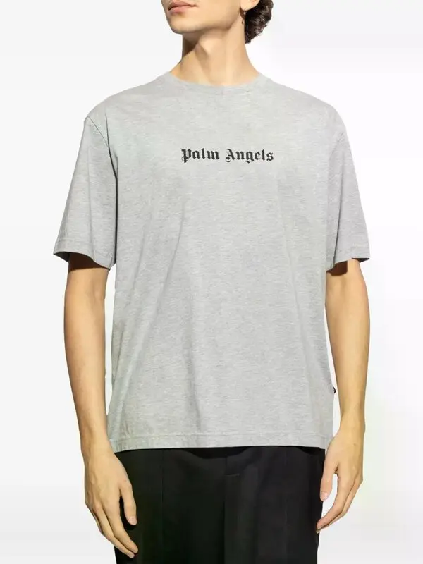 Palm Angels Logo-print T-shirt - Grey