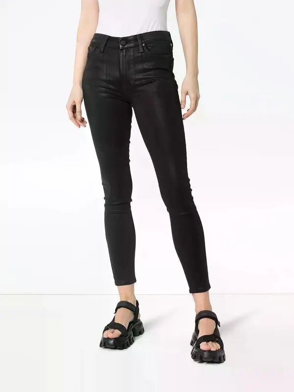 Paige Hoxton Coated Skinny Jeans