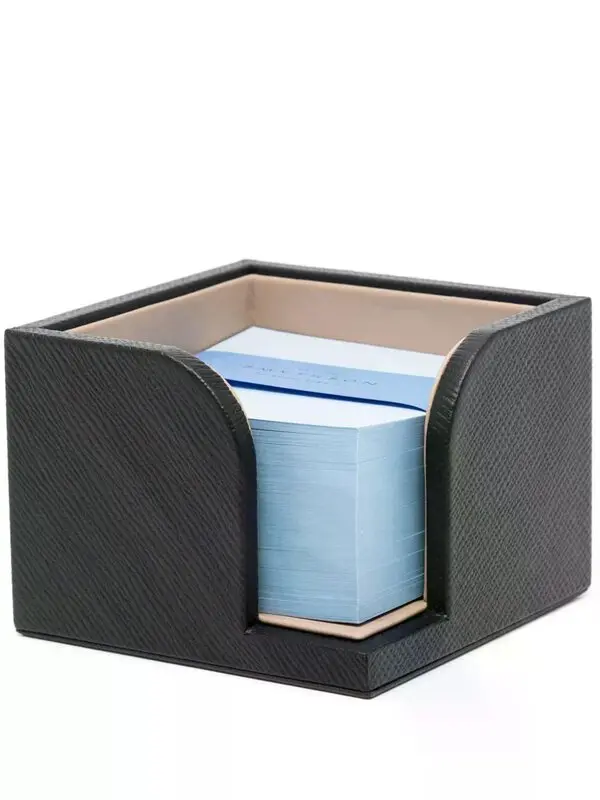Smythson Memo Block - Black