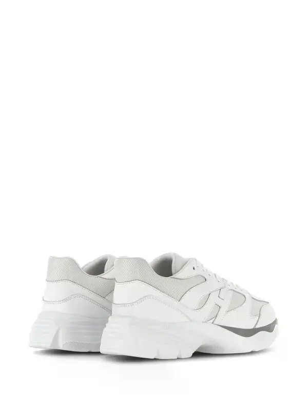 Hogan Allac Panelled Leather Sneakers - Neutrals