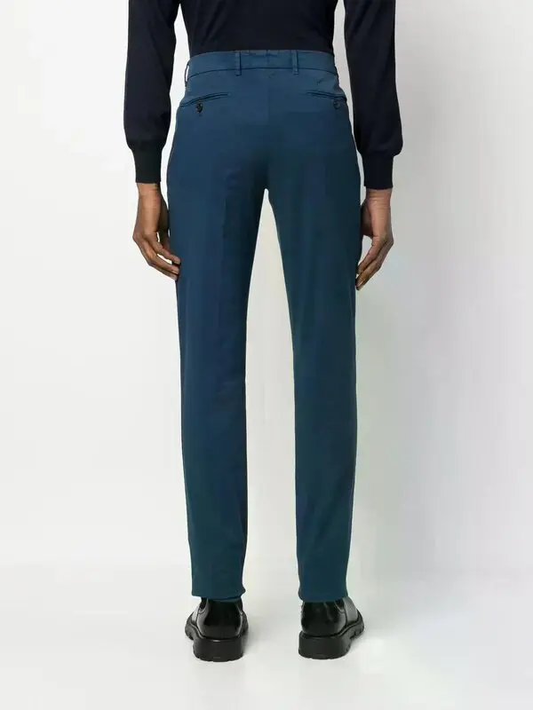 LARDINI Straight-leg Tailored Trousers - Blue
