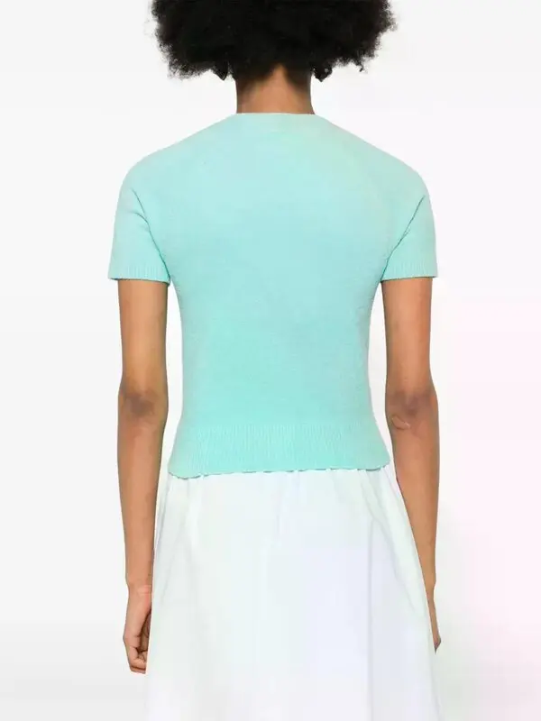 PATOU Logo-jacquard Knitted Top