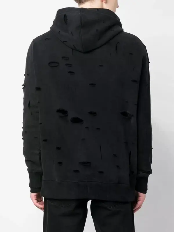 Givenchy Distressed-effect Drawstring Hoodie