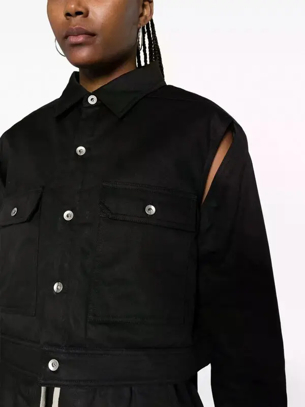 Rick Owens Cut-out Cropped Jacket