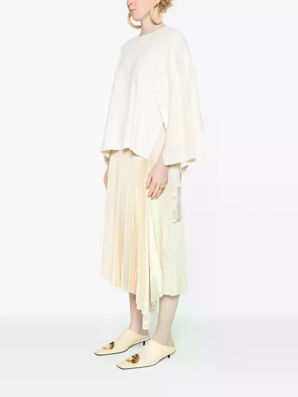 Erika Cavallini Open-sleeve Cady Blouse - White