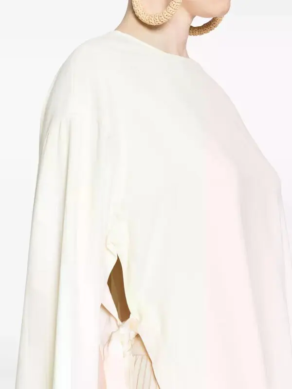 Erika Cavallini Open-sleeve Cady Blouse - White