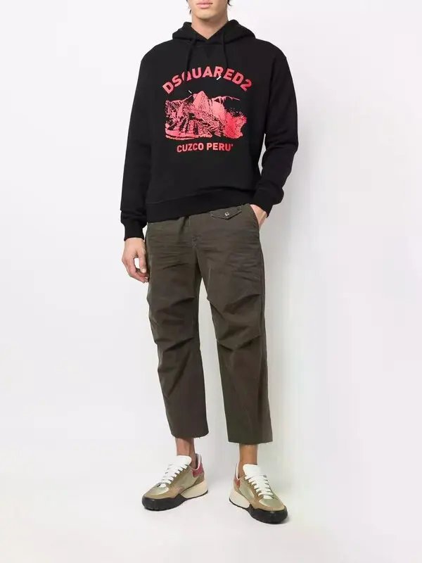 Dsquared2 Logo-print Cotton Hoodie