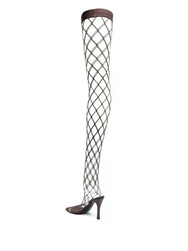 Stella McCartney Knee-high Fishnet Boots