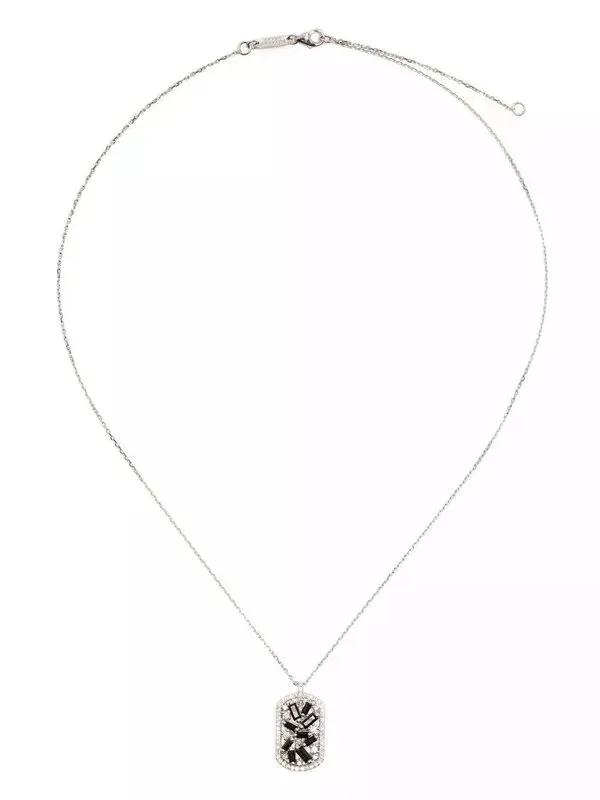 SUZANNE KALAN 18kt White Gold Diamond And Sapphire Necklace
