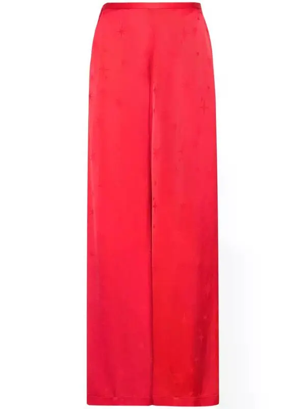 FORTE_FORTE Star-jacquard Satin Trousers