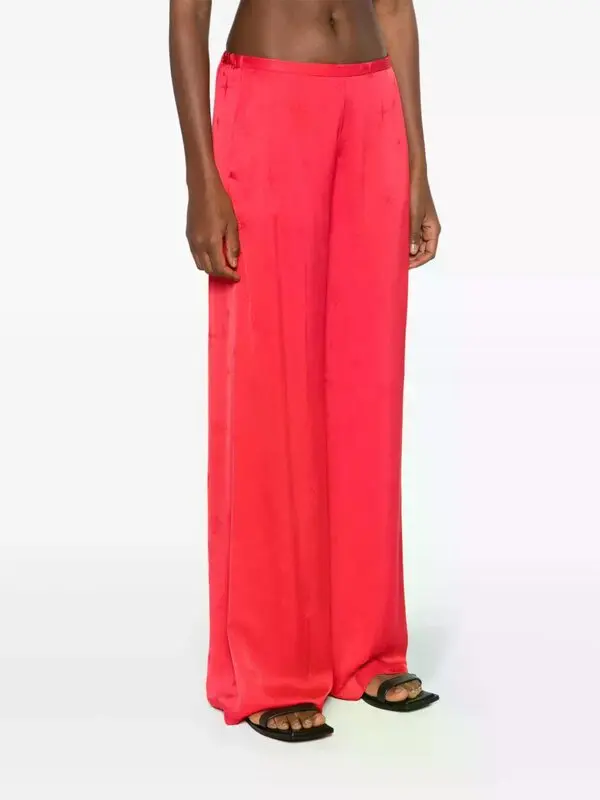 FORTE_FORTE Star-jacquard Satin Trousers