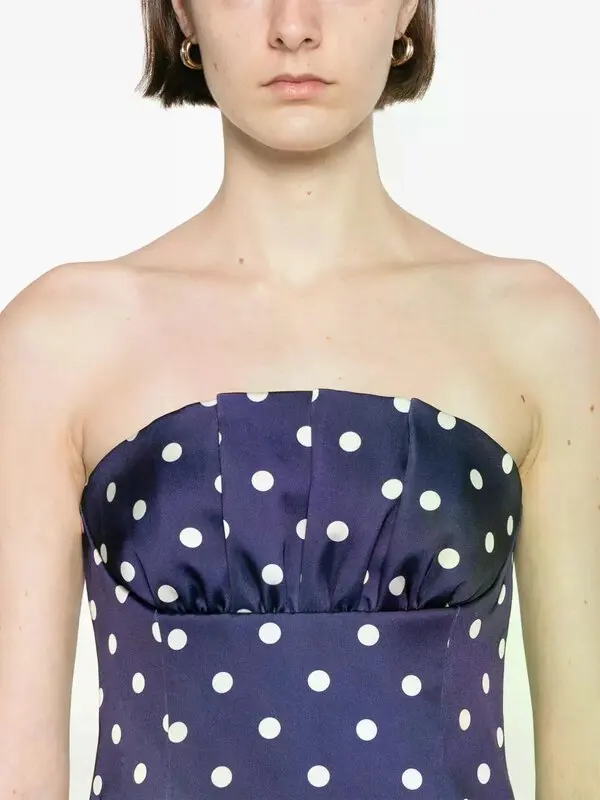 SELF-PORTRAIT Polka-dot Midi Dress