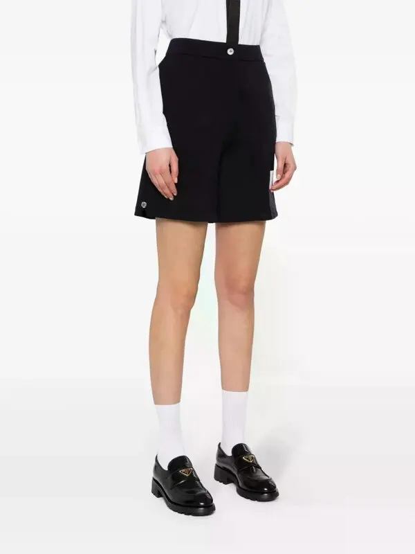Thom Browne Name-tag Ribbed Shorts
