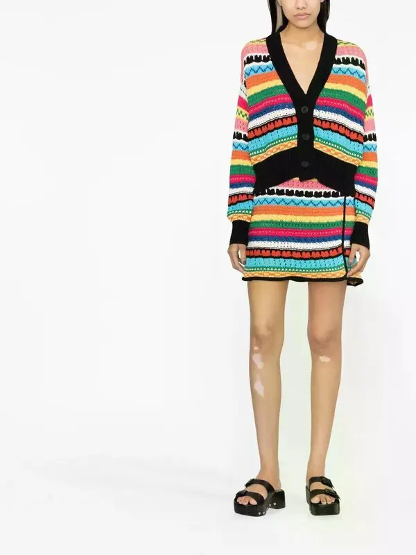 Alanui Over The Horizon Crochet Miniskirt