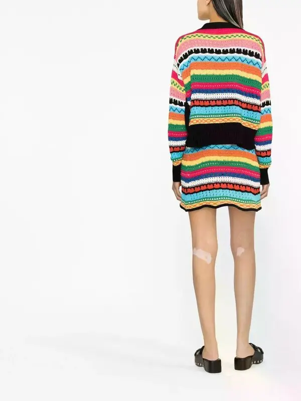 Alanui Over The Horizon Crochet Miniskirt