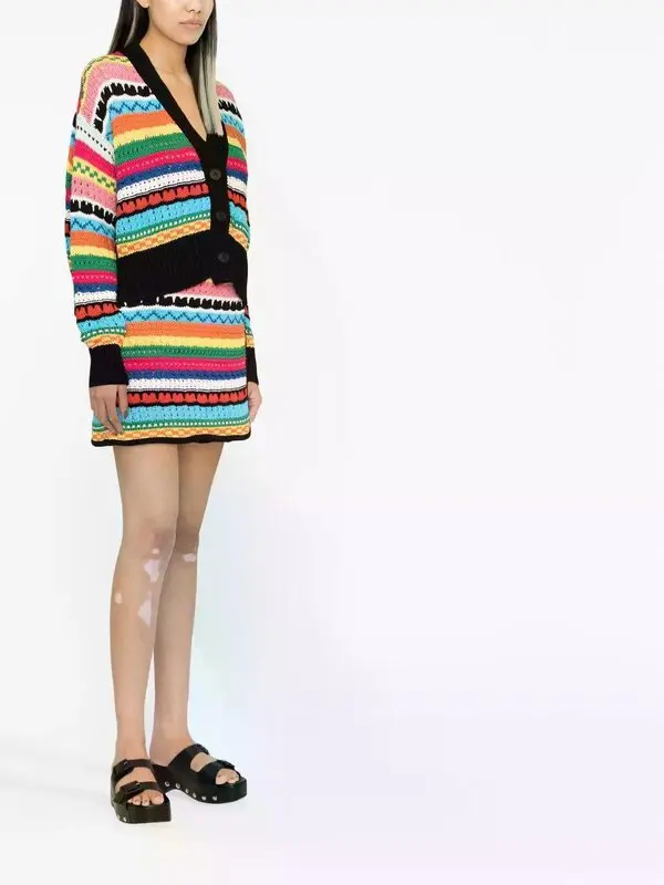 Alanui Over The Horizon Crochet Miniskirt