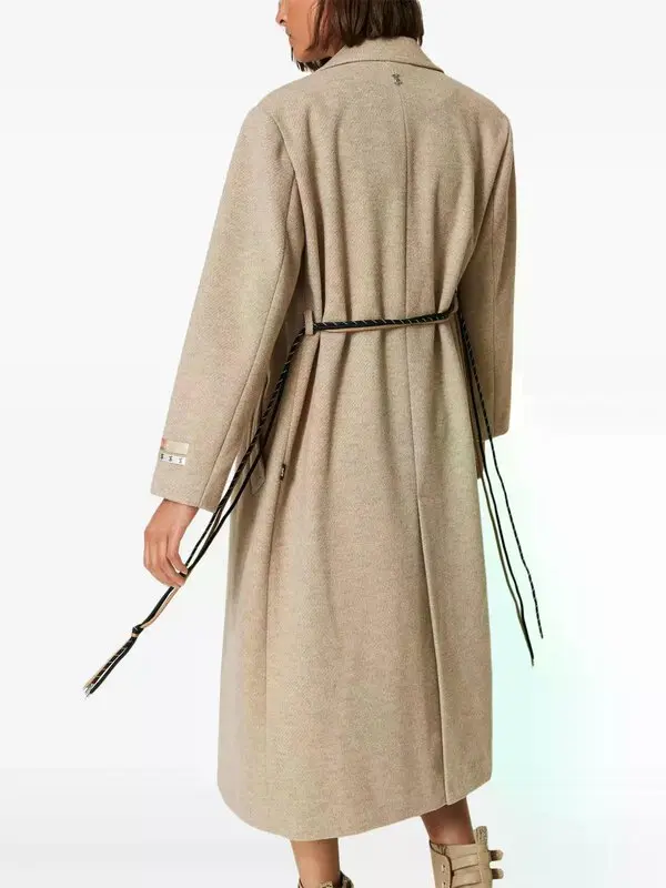 TWINSET Double-breasted Belted Coat