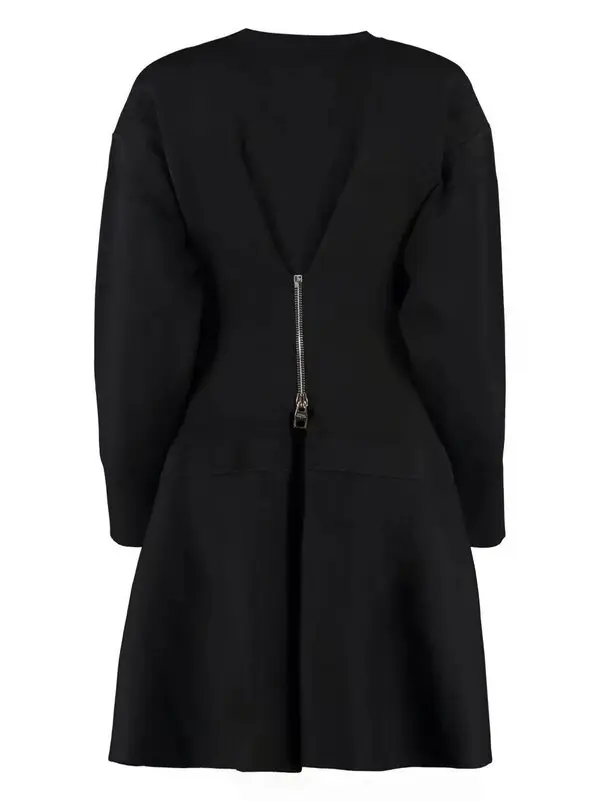 Alexander McQueen Zip-detail Flared Dress