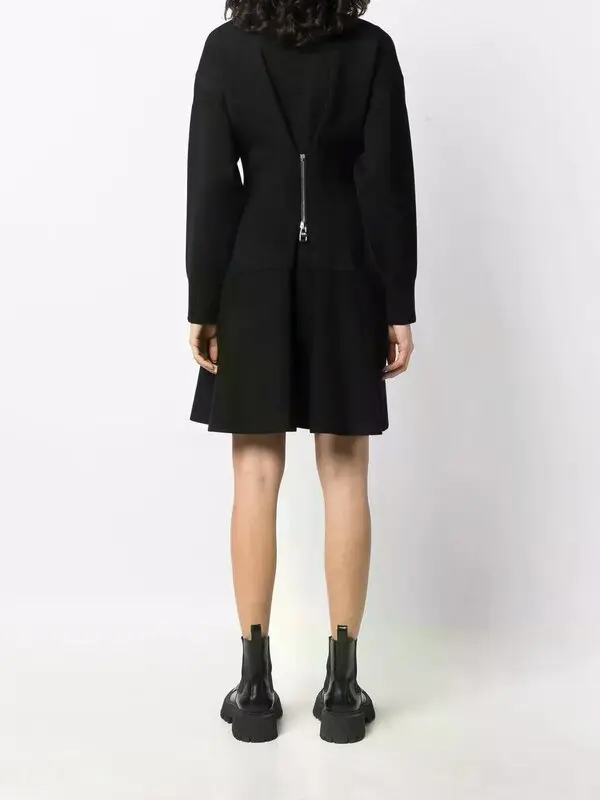 Alexander McQueen Zip-detail Flared Dress