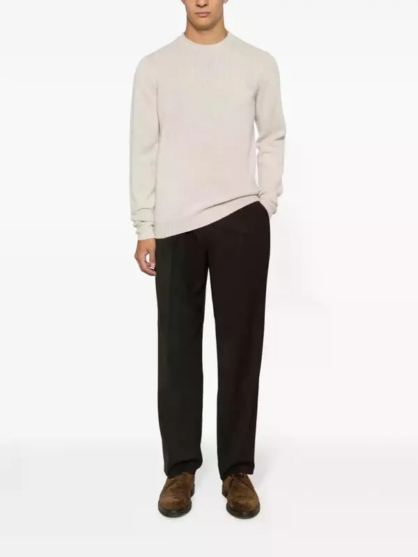 DRUMOHR Crew-neck Cashmere Jumper - Neutrals